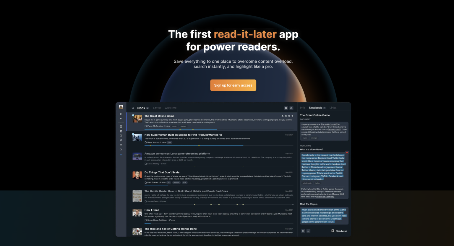 Readwise Reader 进入 Public Beta 阶段，并开始早鸟优惠 – An Admirable Pro